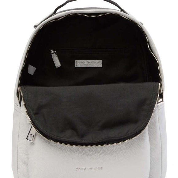 Marc Jacobs | Bags | Marc Jacobs Grey Mini Varsity Leather Backpack ...